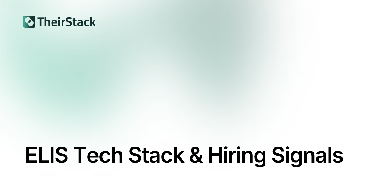 ELIS Tech Stack & Job Postings | TheirStack